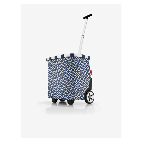 Modrý vzorovaný nákupný vozík na kolieskach Reisenthel Carrycruiser ...