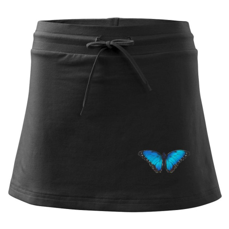 Motýľ Babôčka Morpho Peleides - Športová sukne - two in one | Modio.sk