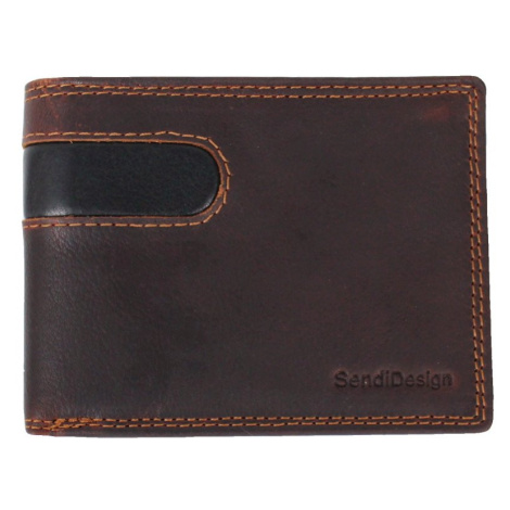 Sendi Design Pánska kožená peňaženka D-2614 RFID hnedá | Modio.sk