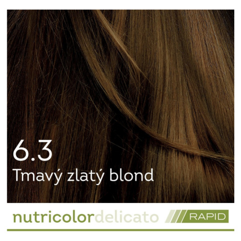 BIOKAP Nutricolor Delicato RAPID Farba na vlasy Tmavý Zlatý blond 6.3 ...