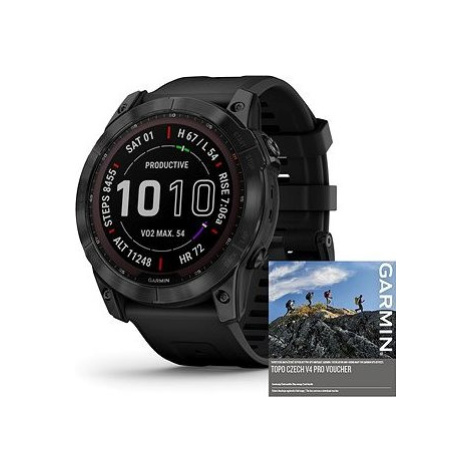 Garmin Fenix 7X PRO Sapphire Solar Black DLC Titanium/Black Band | Modio.sk