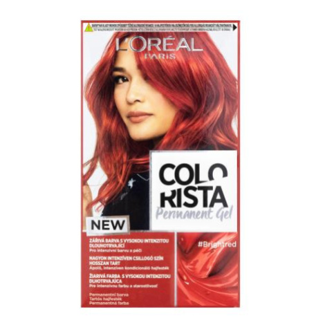 L'Oréal Paris Colorista Permanent Gel 60 ml farba na vlasy pre ženy Bright Red na všetky typy vl ...