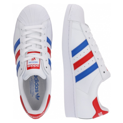 ADIDAS ORIGINALS Nízke tenisky 'SUPERSTAR' modrá / červená / biela ...