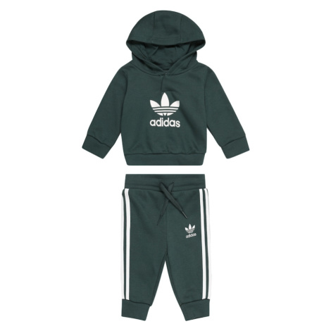 ADIDAS ORIGINALS Joggingová súprava 'Adicolor' jedľová / biela | Modio.sk