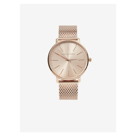 Pink-gold women's watch with stainless steel strap Michael Kors Pyper ...