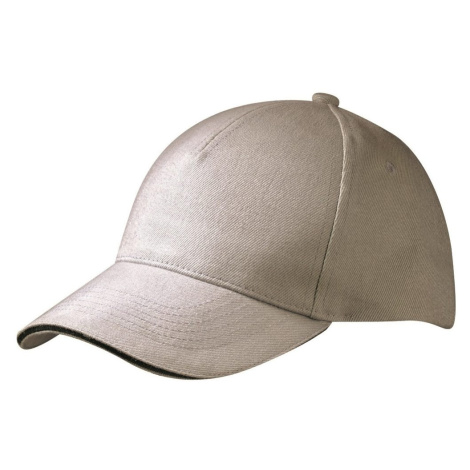 Myrtle Beach (Daiber) 5 panelová šiltovka MB035 - Svetlošedá / čierna | Modio.sk