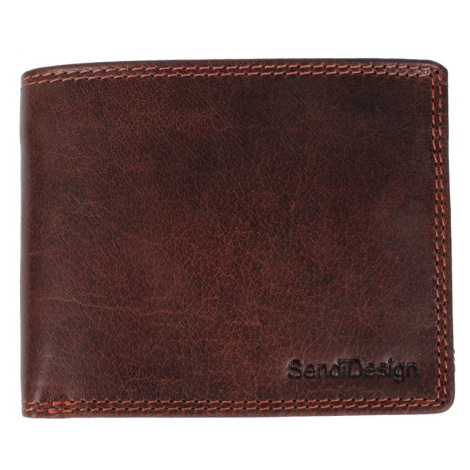 Sendi Design Pánska kožená peňaženka B-2104 RFID hnedá | Modio.sk