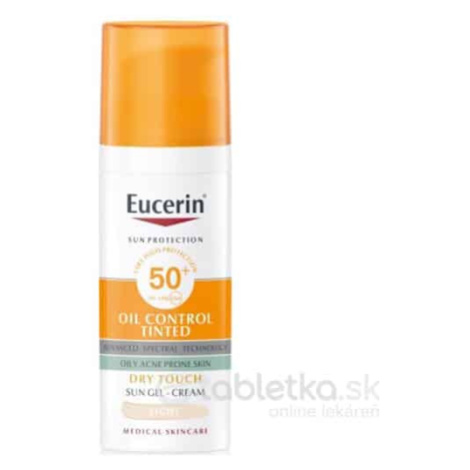 Eucerin Dry Touch Oil Control SPF 50+ krémový gél na opaľovanie na tvár ...