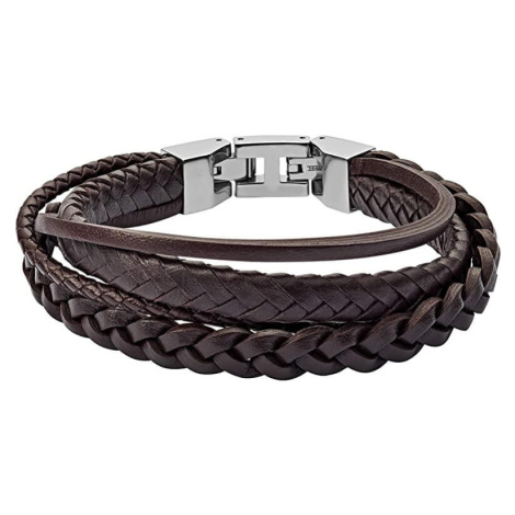 Fossil Pánsky kožený náramok JF03190040 | Modio.sk