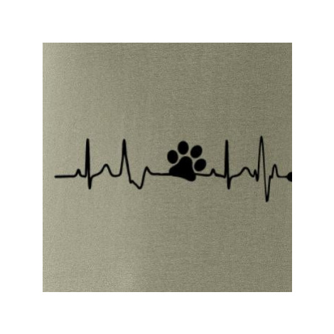 Ekg psia labka - Tričko Basic Extra veľké | Modio.sk