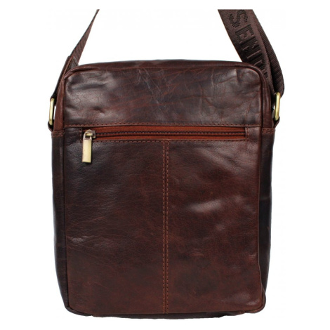 Sendi Design Pánska kožená taška cez rameno DANDY hnedá | Modio.sk