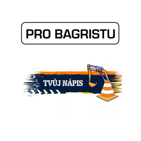 Stavba - vlastní nápis - bagrista - Unisex tričko na vodu | Modio.sk